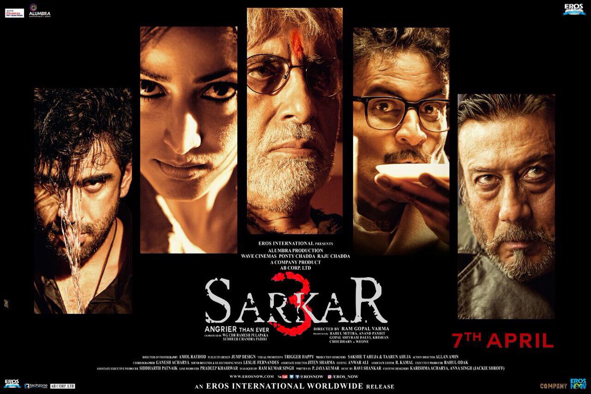 First Look: Ram Gopal Varma's Sarkar 3 Releases 7th April 2017, Meet ...